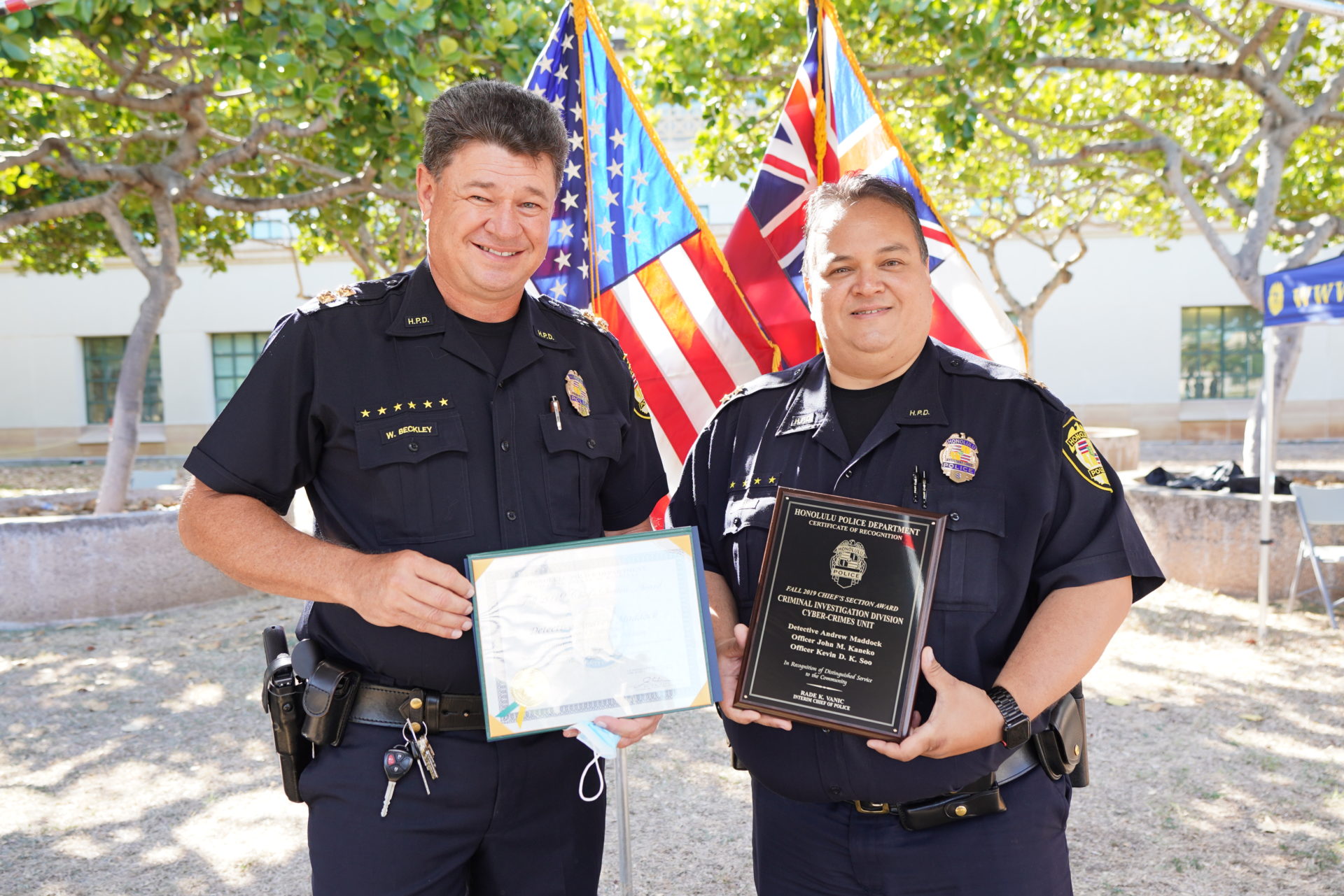 HPD Recognizes Outstanding Officers and Civilians - Honolulu Police ...
