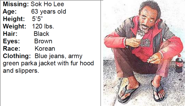 CrimeStoppers: Missing Person Located: Sok Ho Lee - Honolulu Police ...