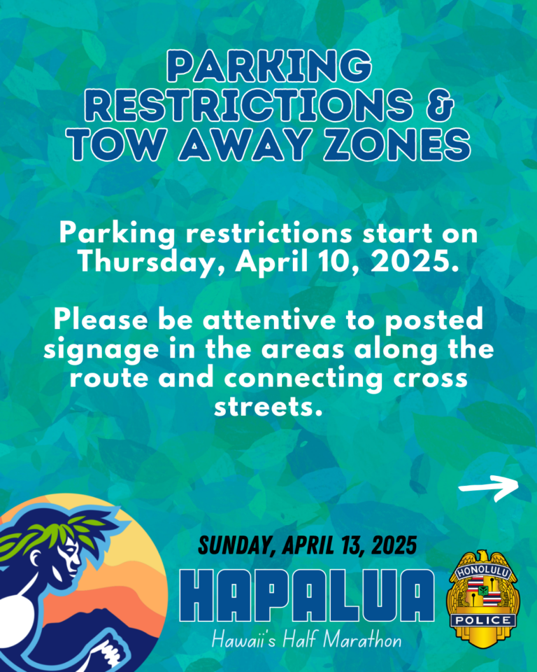 Hapalua Half Marathon: Traffic Impacts and Road Closures to Expect - Honolulu Police Department