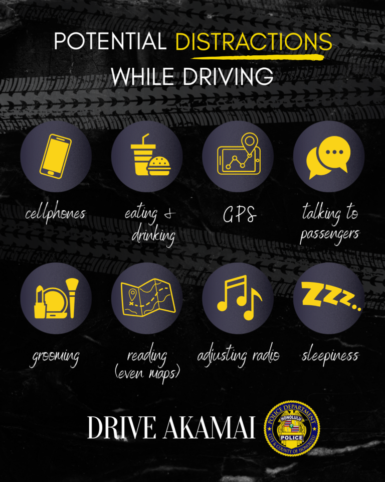 Drive Akamai: Avoid Potential Distractions While Driving - Honolulu ...